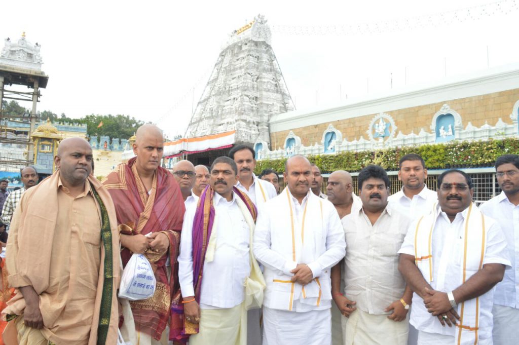 Ministers Ganta and Prattipati Pulla Rao prays at Tirumala – Tirumala ...