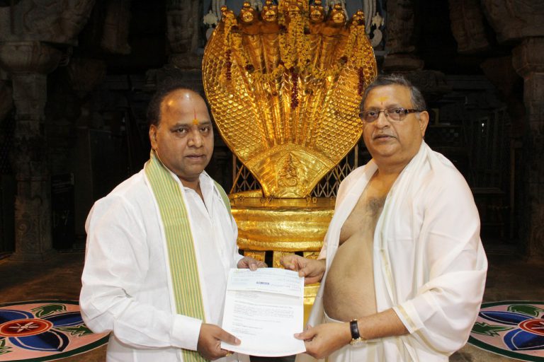 Pratap Reddy donates 1 crore to Annaprasadam Trust – Tirumala Updates