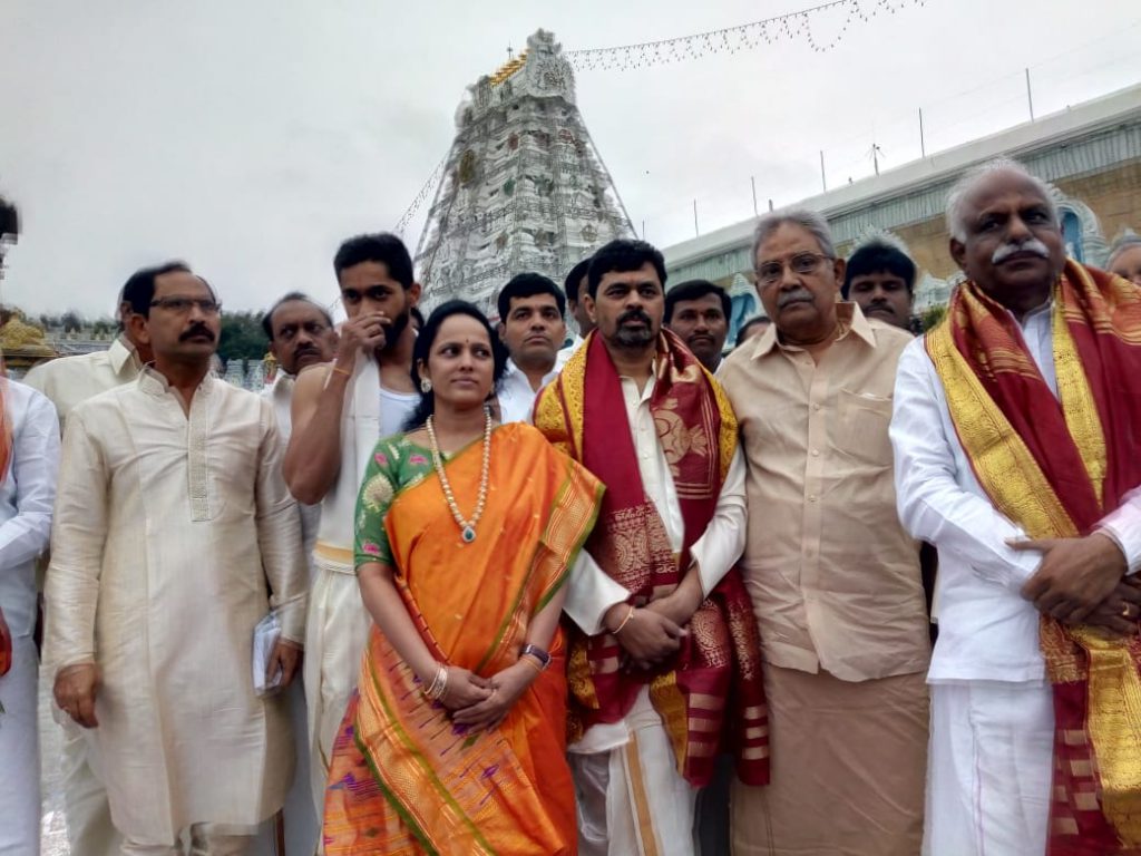 TDP Rajya Sabha member CM Ramesh prays at Tirumala – Tirumala Updates
